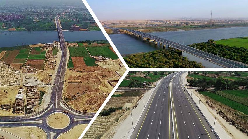 The Inauguration of Adly Mansour Axis Road in Bani Suef