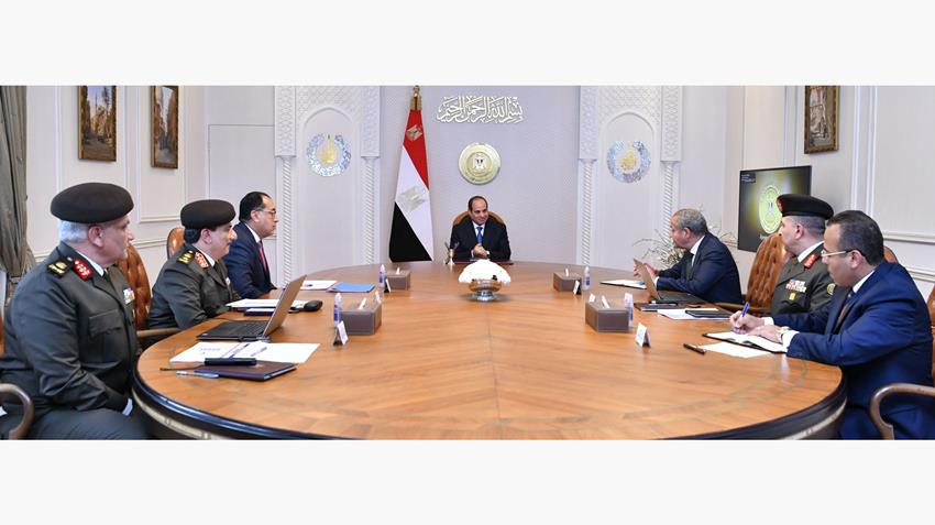 President El-Sisi Follows-up on Status of Qaha and Edfina Complex