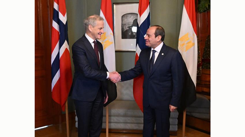 President El-Sisi Meets Prime Minister of Norway in Oslo