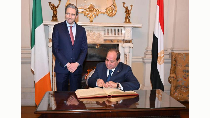 President El-Sisi Meets the Prime Minister of Ireland in Dublin