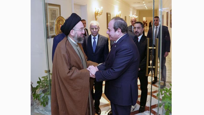 President El-Sisi Meets the Head of Iraq’s National Wisdom Movement