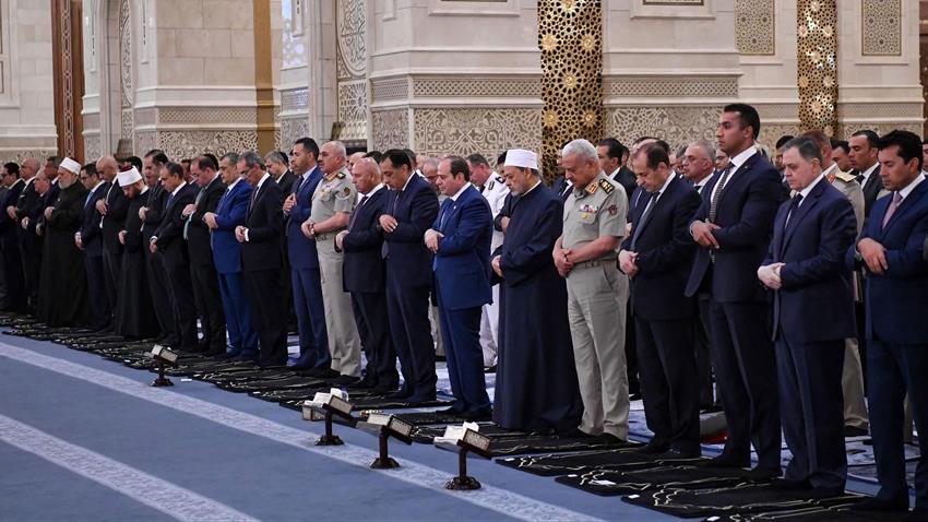 President El-Sisi Performs Eid Prayer at Egypt’s Islamic Cultural ...