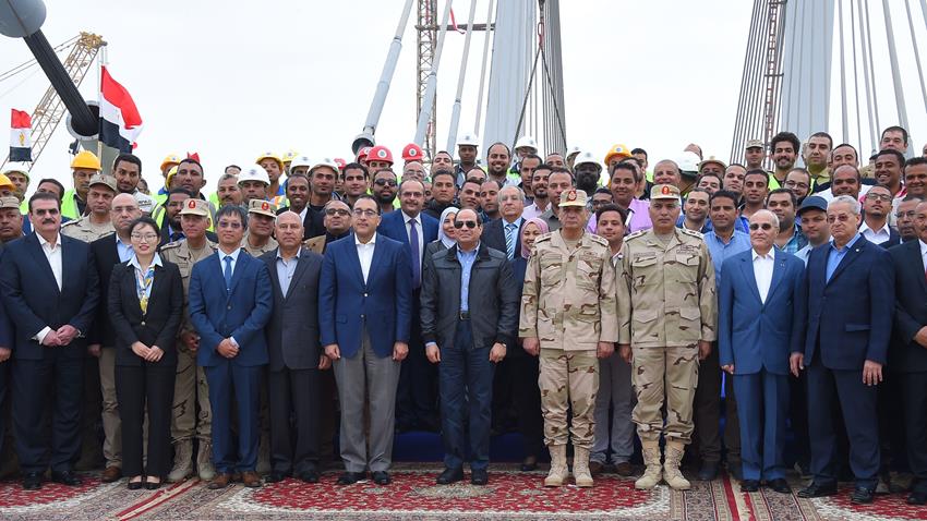 El-Sisi on a Tour of Inspection in Rod El-Farag Axis